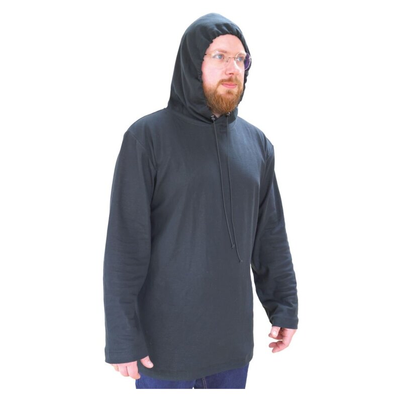 RF Shielding Hoodie TBO made of Black-Jersey, 40dB - PSE - Priggen ...